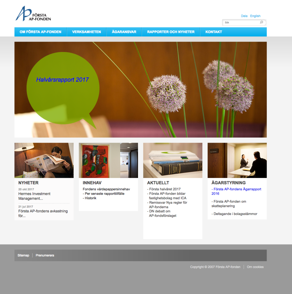 Sweden’s AP1 hands $400m high-yield mandate to Hermes Investment Management