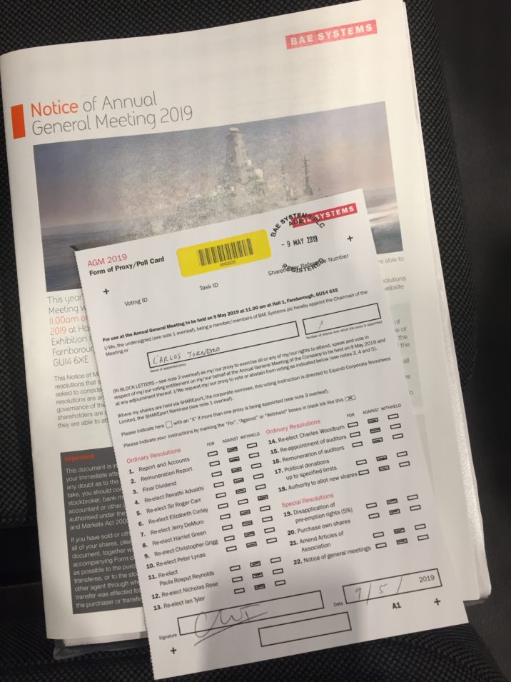 Inside the BAE Systems’ AGM: How one campaign group is taking on arms ...