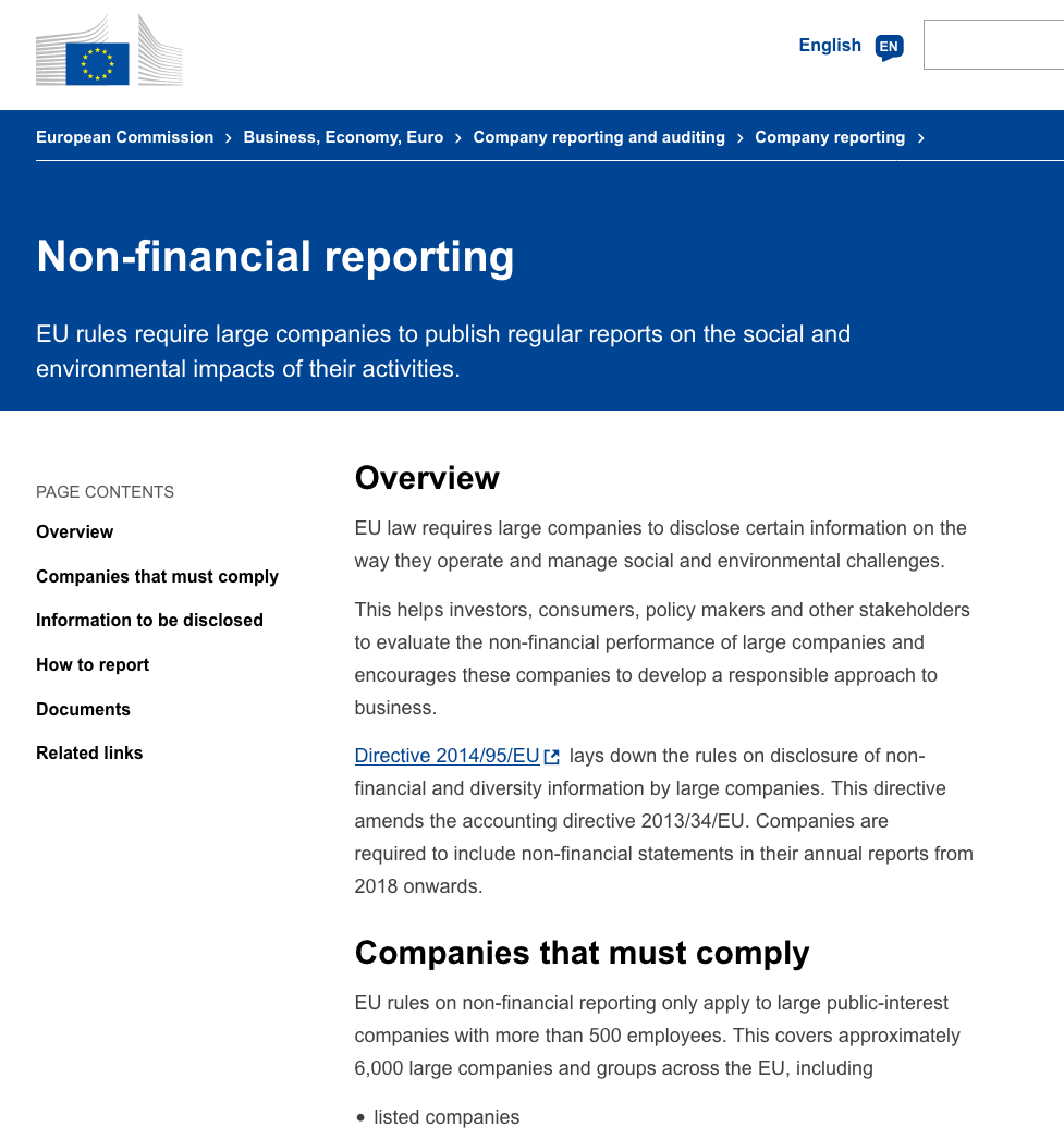 Implementation of the EU’s Non-Financial Reporting Directive ‘fails ...