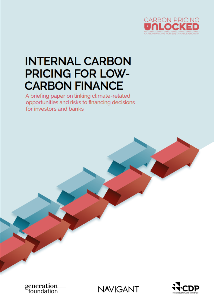 Generation Foundation | Internal Carbon Pricing for a Low-Carbon Future