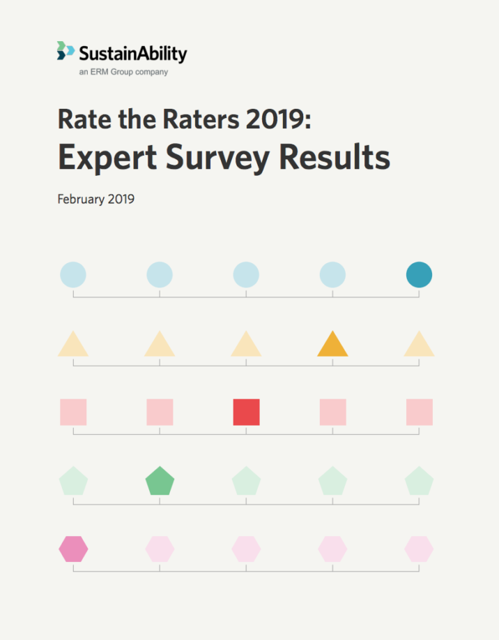 SustainAbility | Rate the Raters 2019: Expert Survey Results