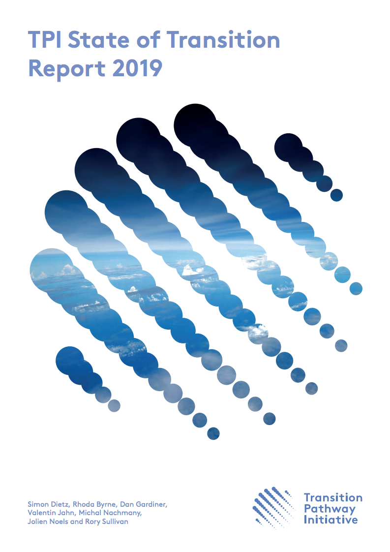 Transition Pathway Initiative | TPI State of Transition Report 2019