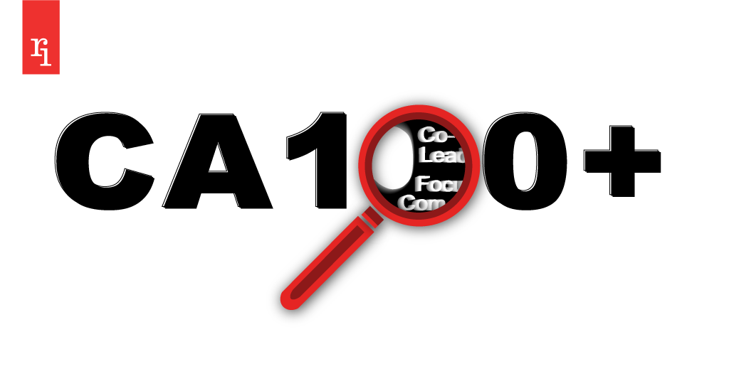 Who's doing what for CA100+? Here's RI's list of lead and supporting ...