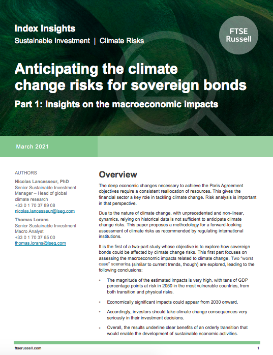 Anticipating climate change risks on sovereign bonds | Responsible Investor