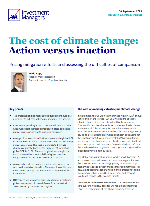 The Cost of Climate Change: Action versus Inaction | Responsible Investor