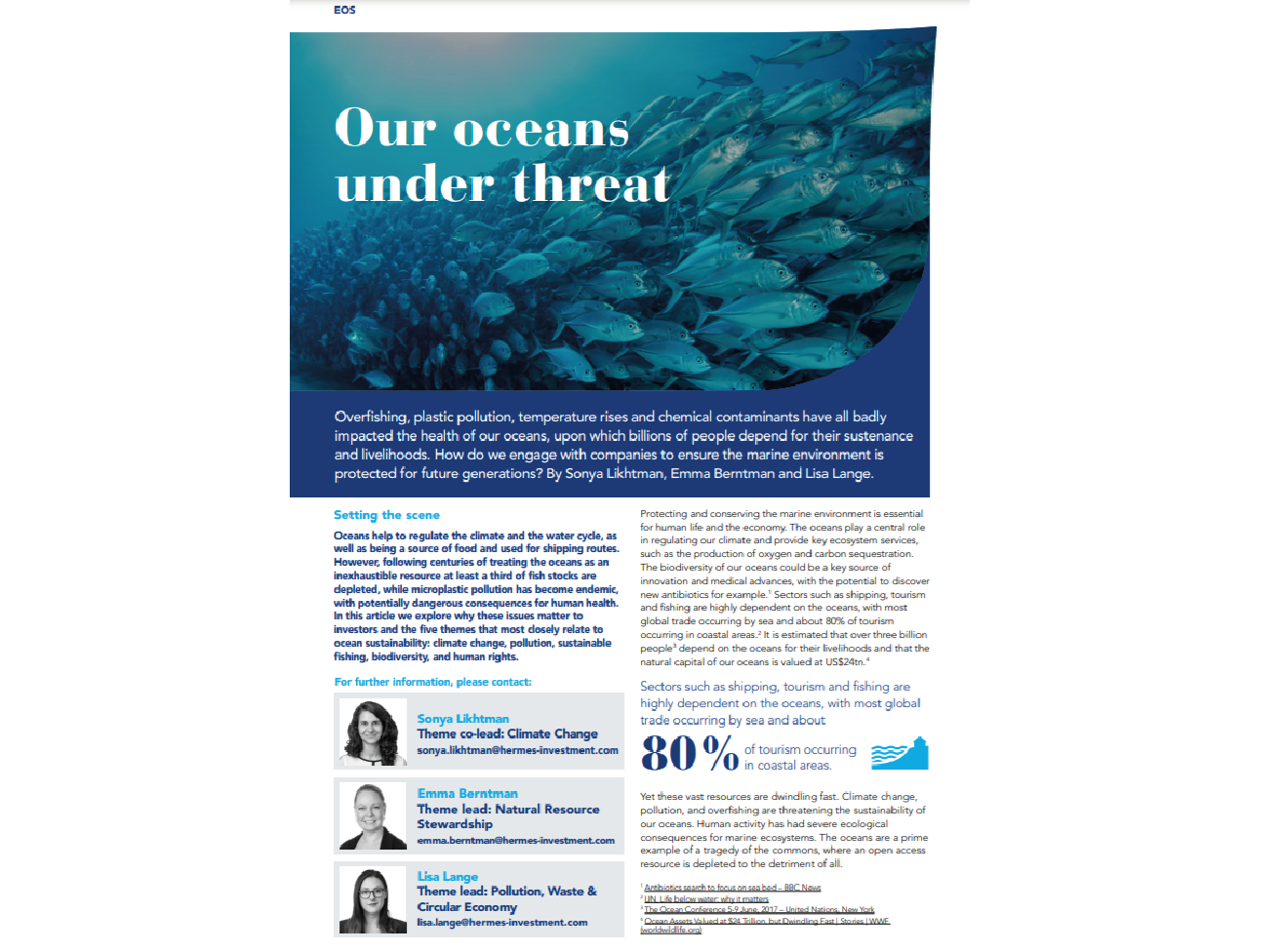 Our oceans under threat | Responsible Investor
