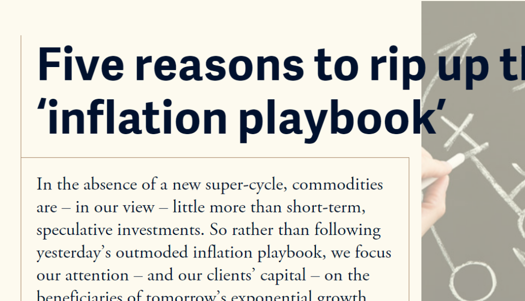 Five reasons to rip up the old ‘inflation playbook’ | Responsible Investor